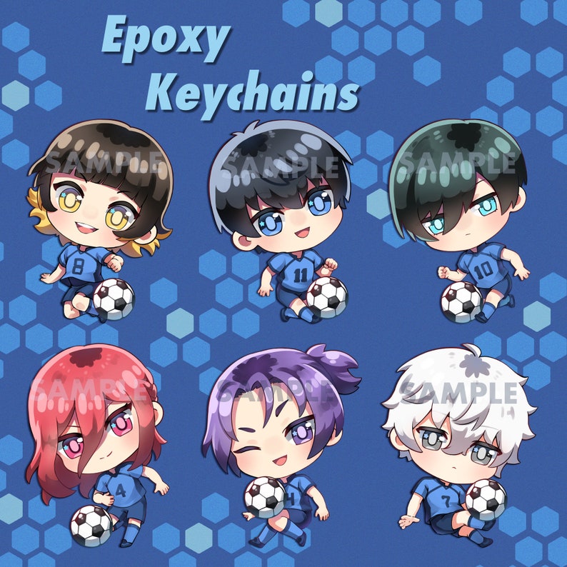 Unofficial Blue Lock Keychains - Etsy