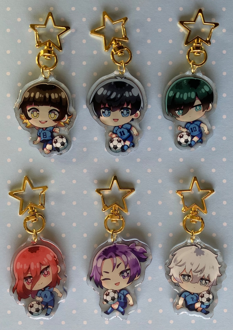 Unofficial Blue Lock Keychains - Etsy