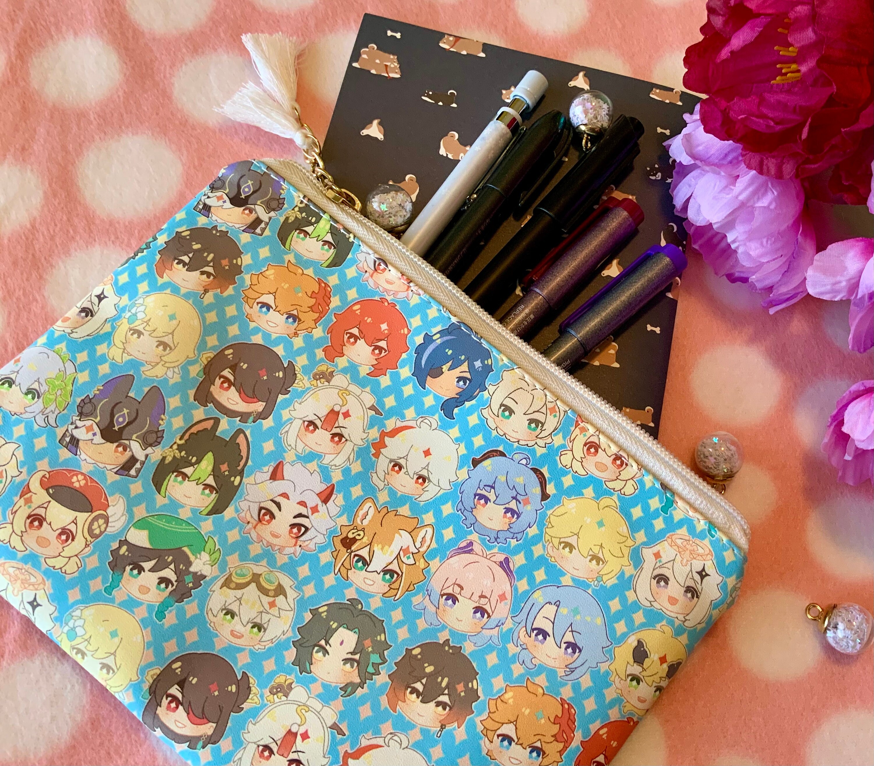 Genshin Impact PU Zipper Bag - Etsy