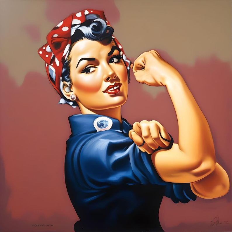 Rosie the Riveter Digital Download. Use for Woman's Strike 2024 ...