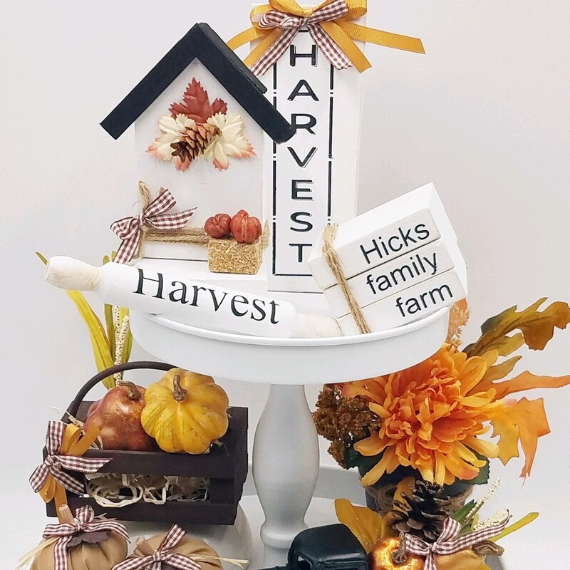Fall Tier Tray Decor - Etsy