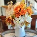 Fall Flower Centerpiece for Dining Table Fall Arrangement Farmhouse ...