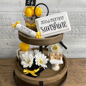 Spring Tiered Tray Decor Tiered Tray Kit Farmhouse Tiered Tray Decor ...