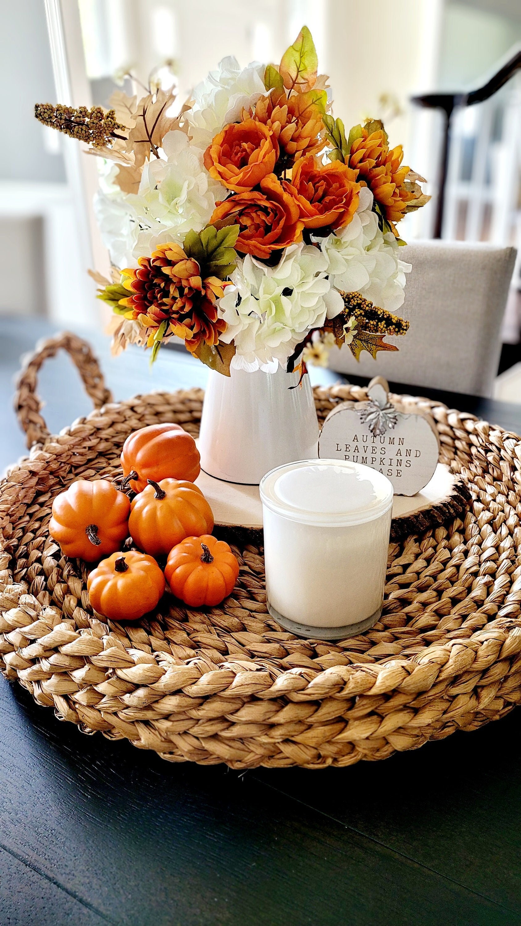 Fall Flower Centerpiece for Dining Table Fall Arrangement Farmhouse Fall Flower Hydrangea Centerpiece Tabletop Fall Floral Arrangement Gift Etsy