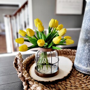 Tulip Table Centerpiece for Dining Table Easter Centerpiece Spring ...