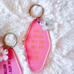 Motel Keychain Religious Gift Christianity Keychain Bible Verse Gift ...