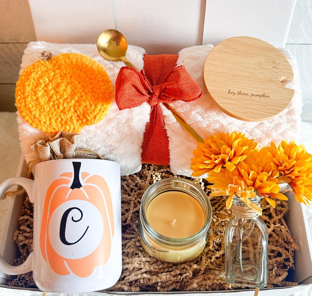 Fall Gift Box Autumn Decor Fall Mug Best Friend Gift Box Halloween Gift ...