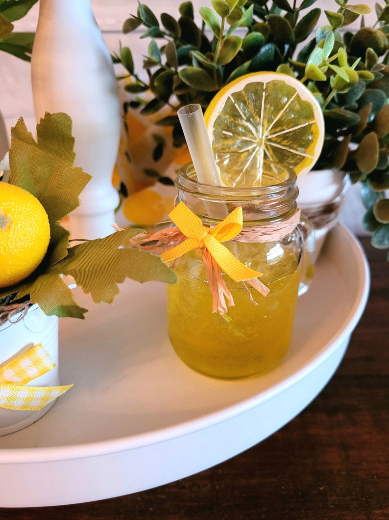 Mini Lemonade Tiered Tray Decorfake Lemonade for Tier - Etsy