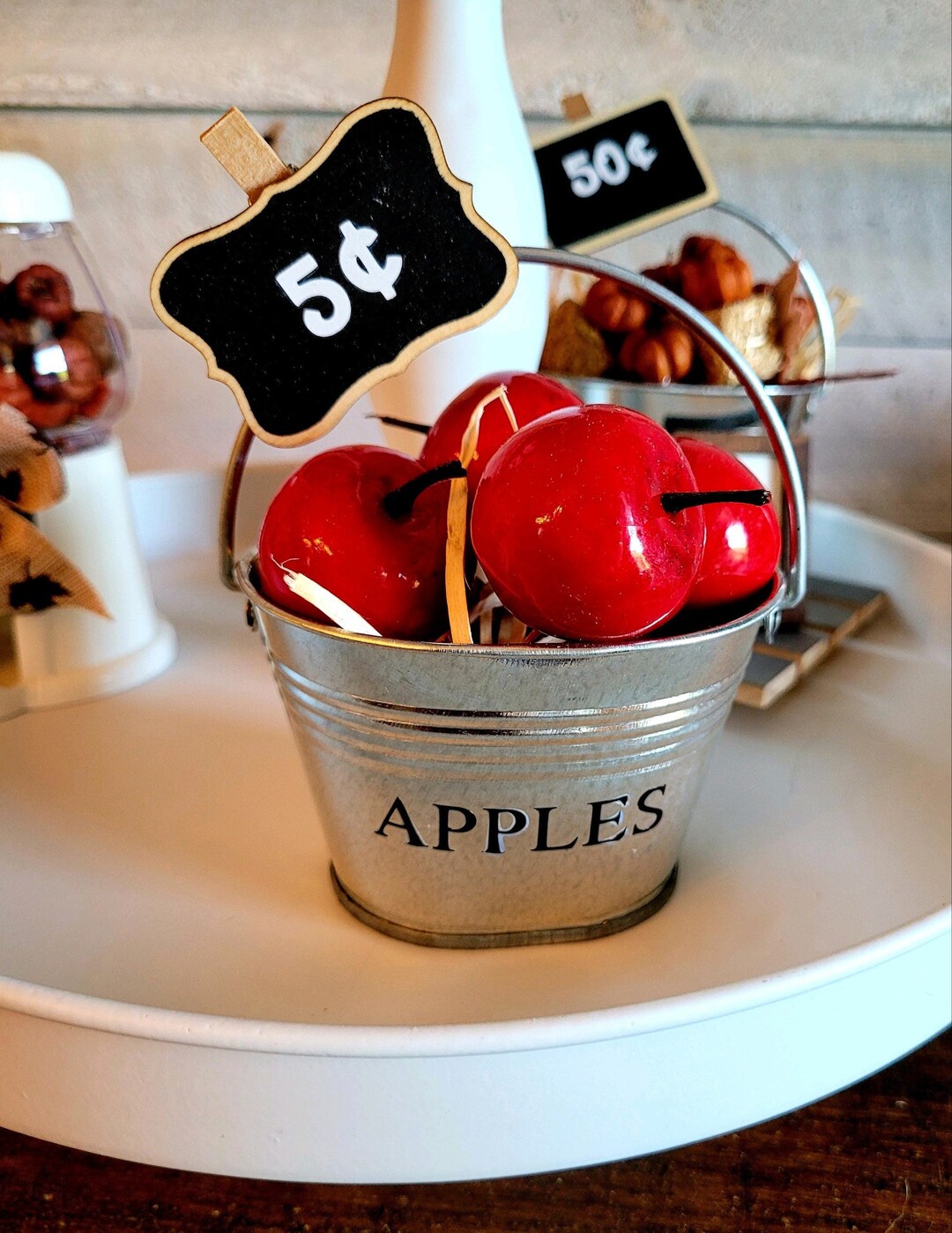Mini Apple Basket for Tiered Traymini Apples for Tierfake Fruitfall ...