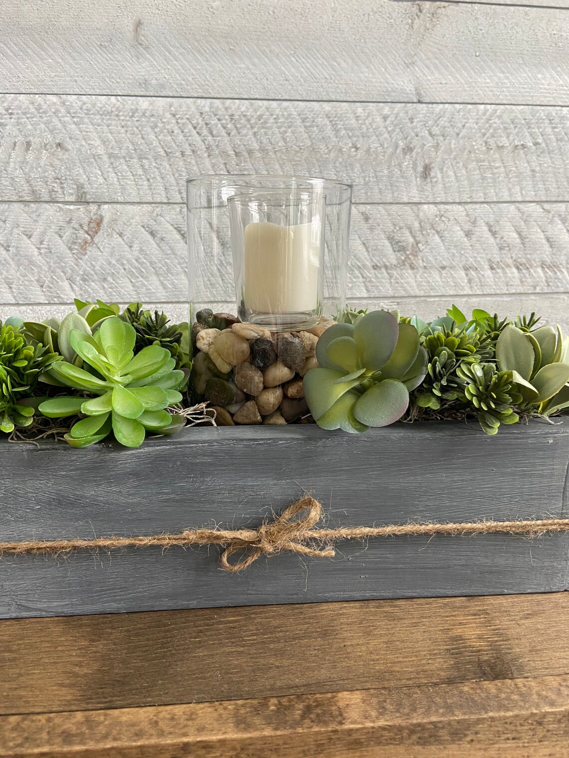 Farmhouse Spring Succulents Arrangement in 13 Wood - Etsy