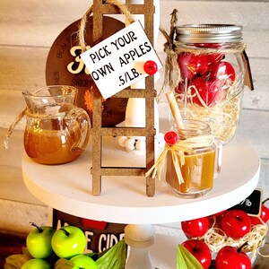 Fall Apple Cider Tier Tray Apple Cider Apple Decor Farmhouse Apple Tier ...