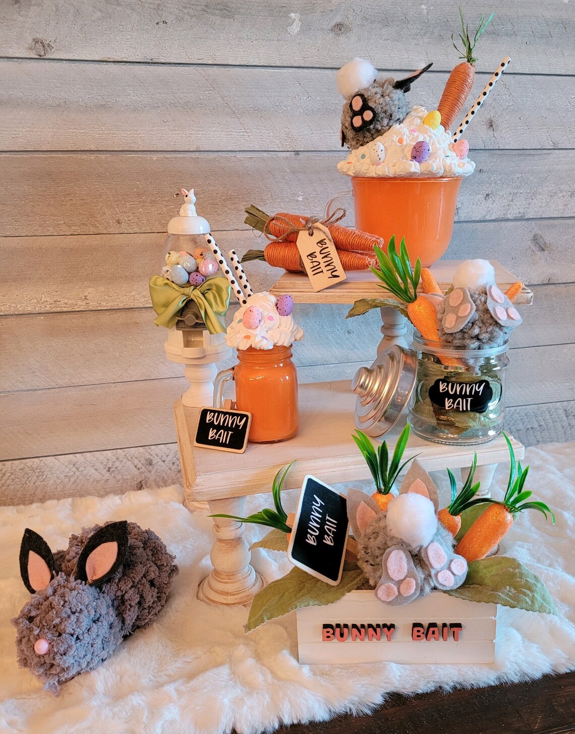 Mini Bunny Bait Carrots Easter Tiered Tray Bunnymini Carrot ...