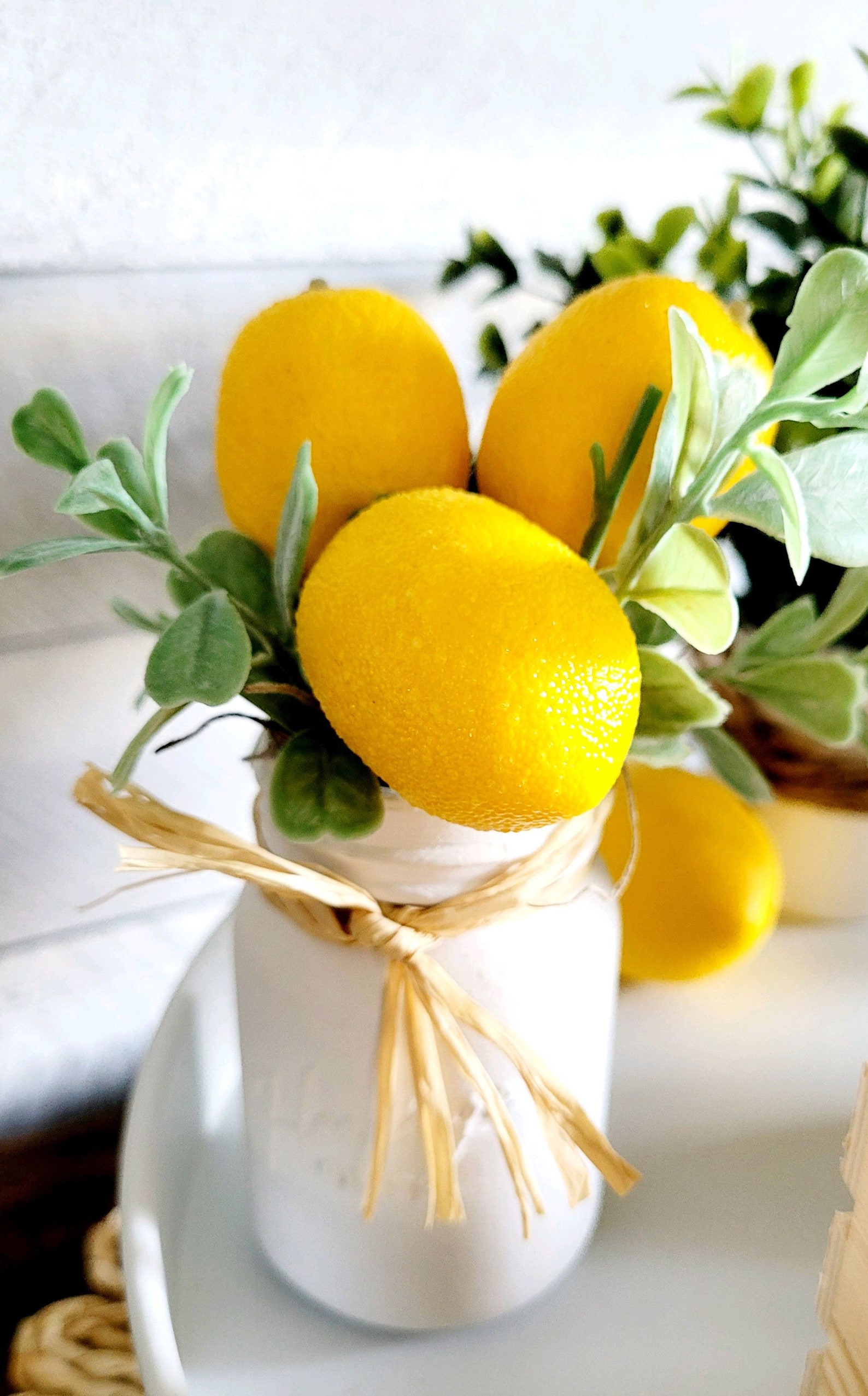 Mini Lemon Mason Jar for Tiered Traymini Lemon for Tierfake Fruitmini ...
