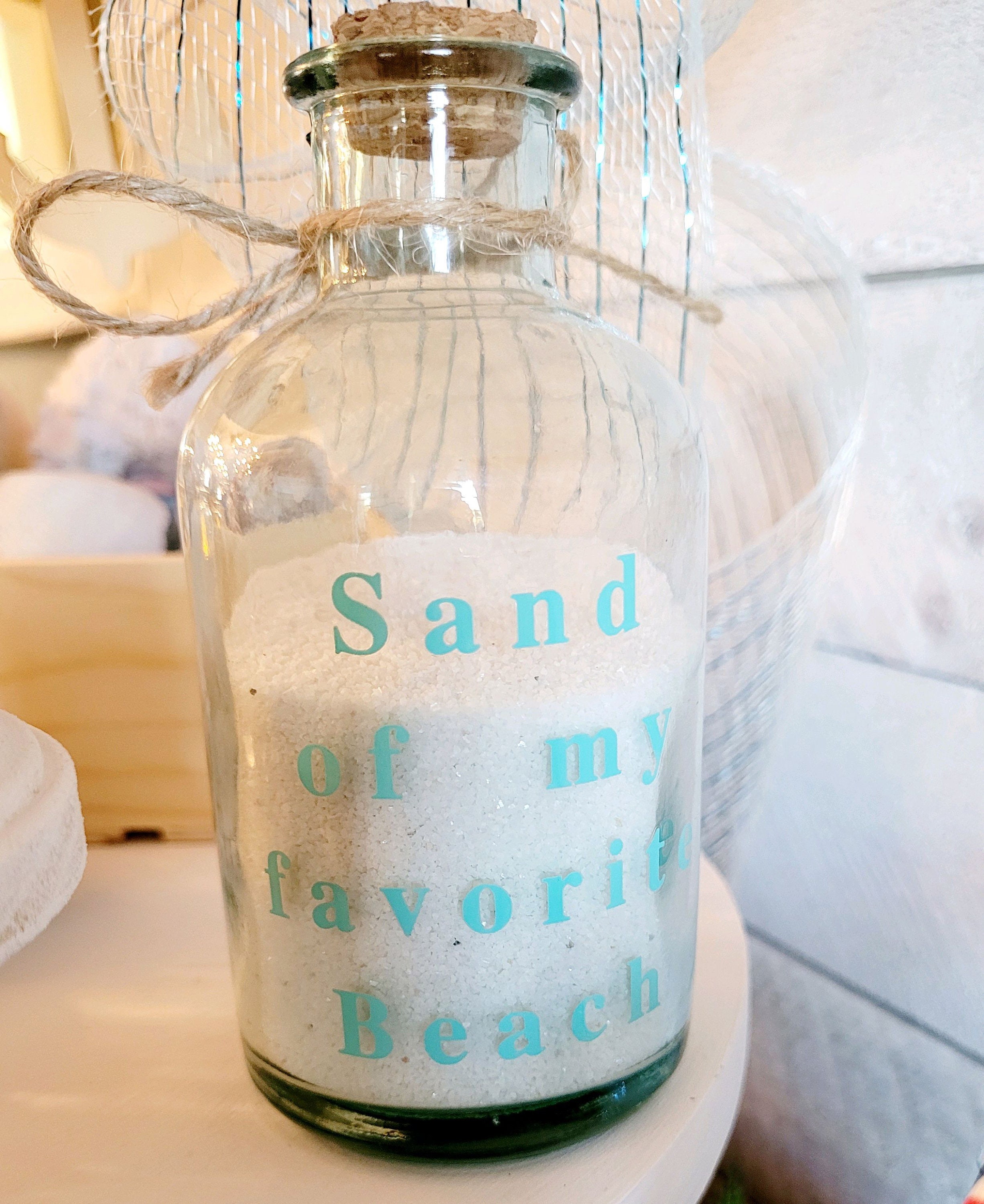 Mini Ocean Sand Bottle Tiered Tray Decormini Sand Jar for - Etsy