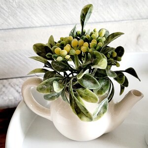 Mini Tea Pot With Flowers for Tiered Tray Decor Spill the Tea Tea Pot ...