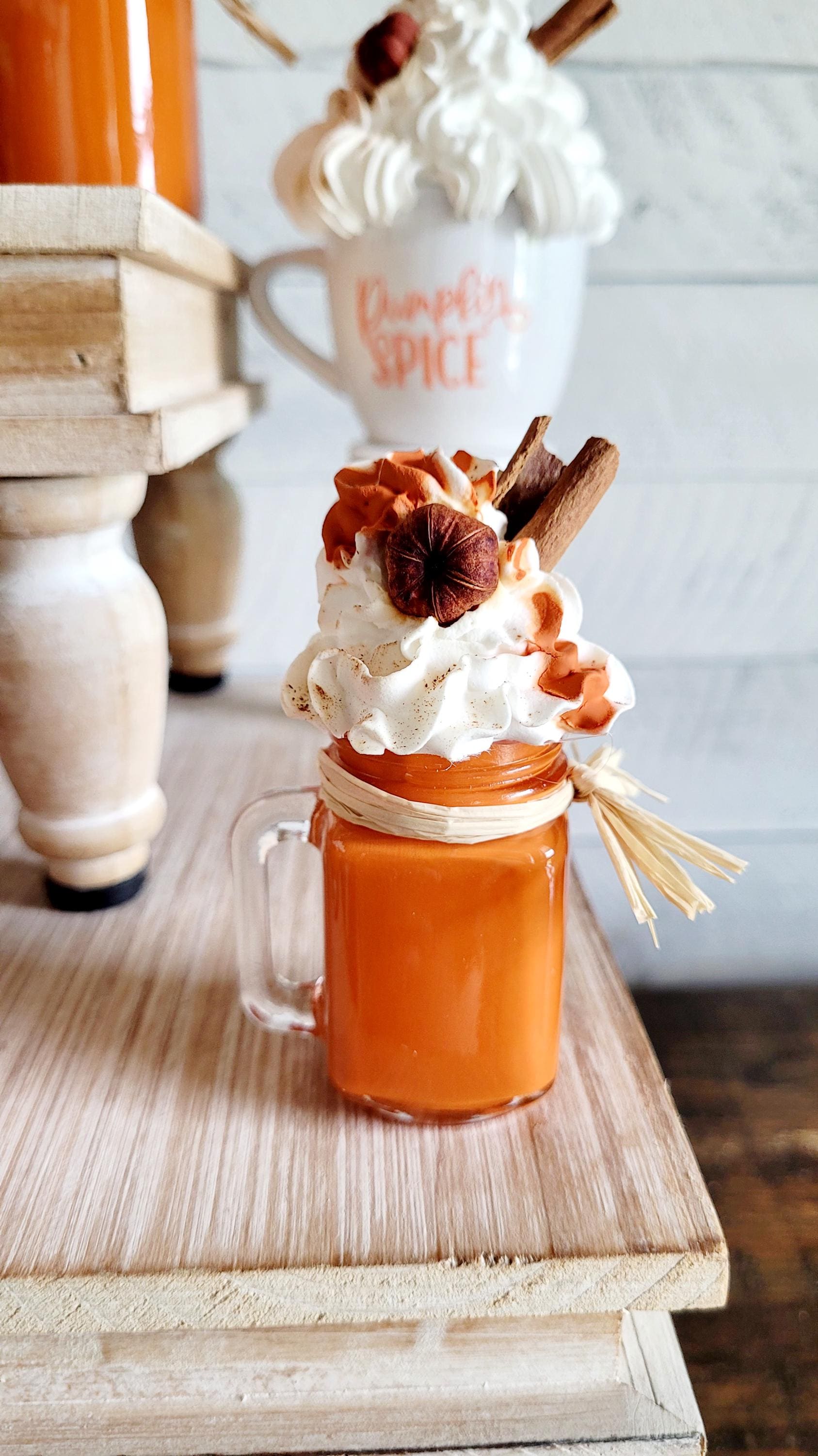 Fall Tiered Tray Decor Pumpkin Spice Coffee Decor Pumpkin Coffee Mug ...