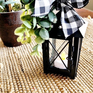 Mini Tea Light Lantern Tiered Tray Decor Mini Lantern for Tiered Tray ...