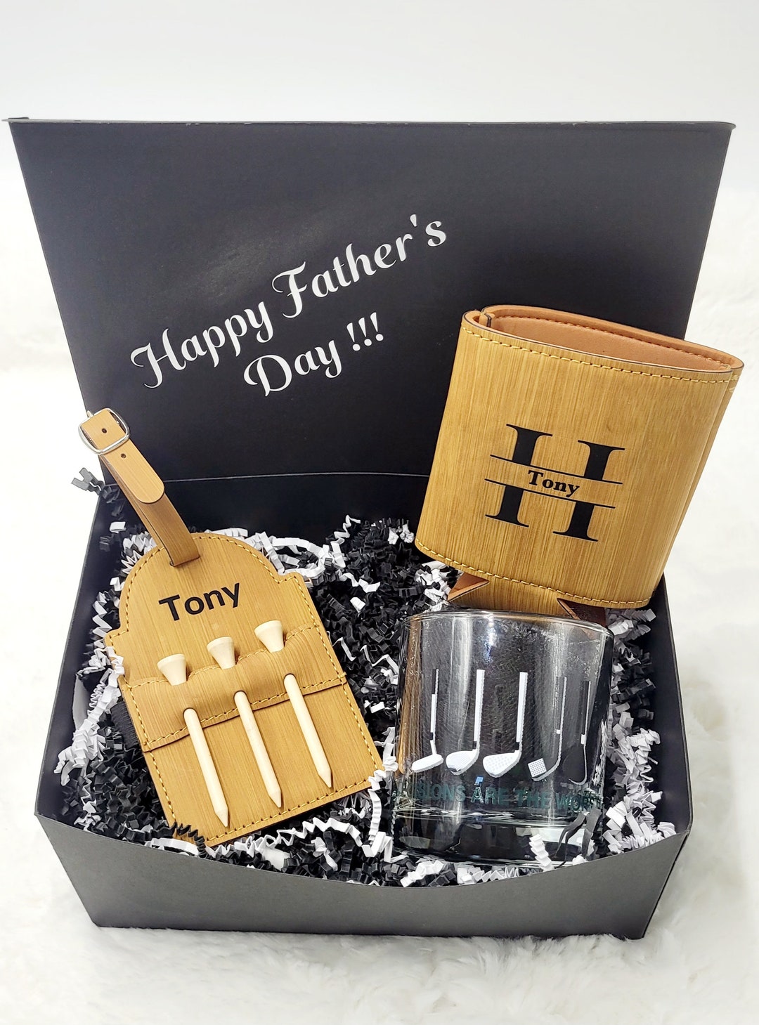 Father's Day Gift Box Men Unique Gift Set Personalized Koozie Groomsman ...