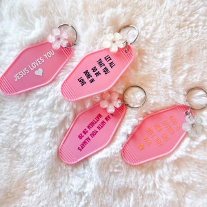 Motel Keychain Religious Gift Christianity Keychain Bible Verse Gift ...