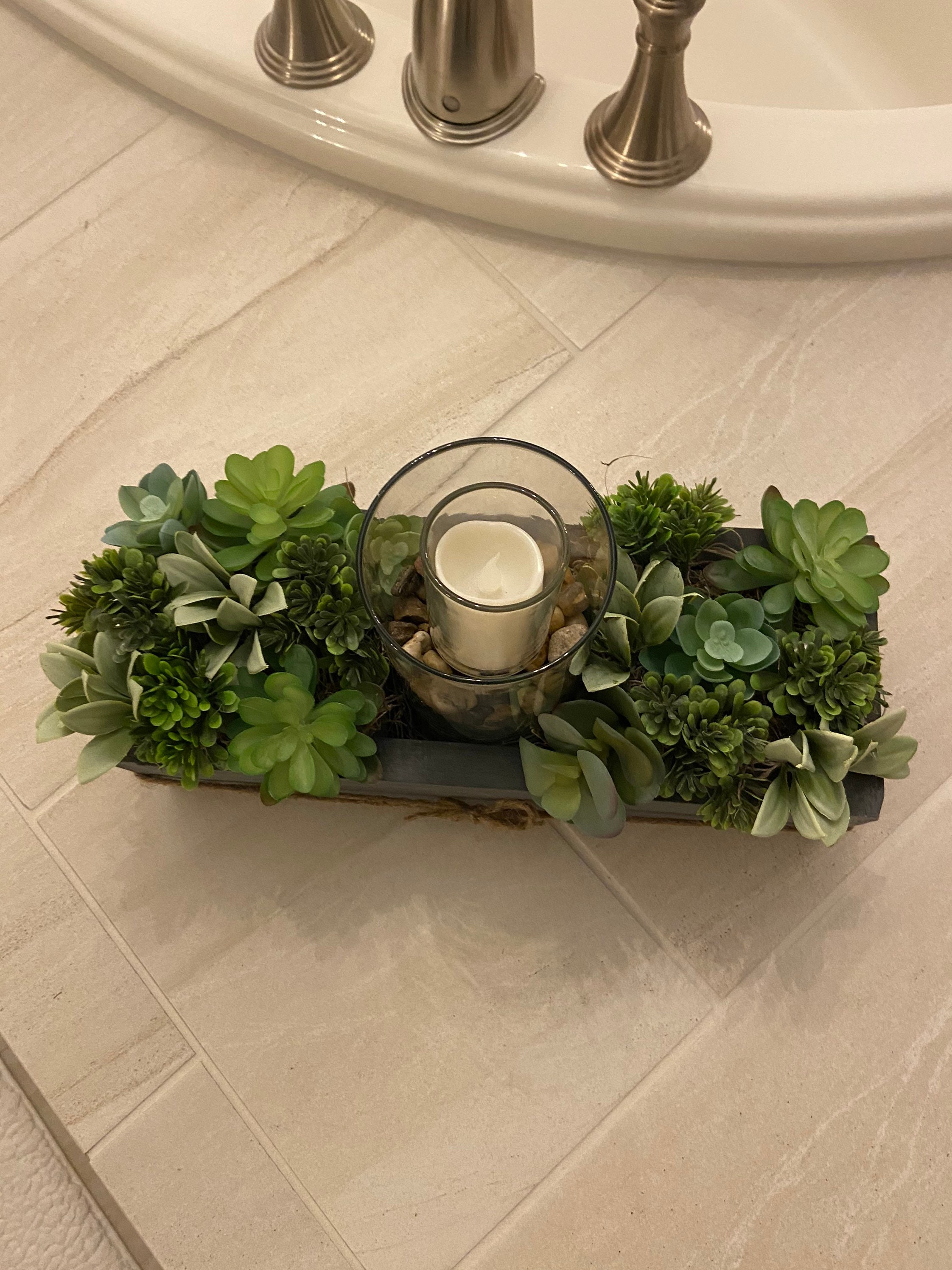 Farmhouse Spring Succulents Arrangement in 13 Wood - Etsy