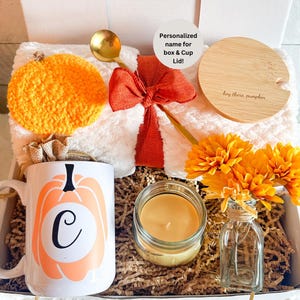 Fall Gift Box Autumn Decor Fall Mug Best Friend Gift Box Halloween Gift ...