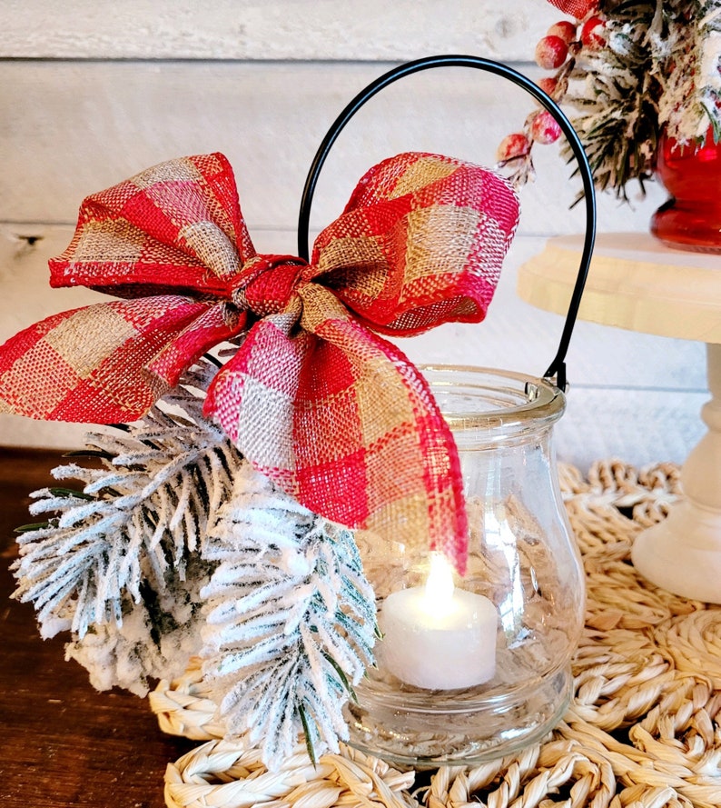 Christmas Mini Candle Holder Tiered Tray Decorchristmas Decormini ...