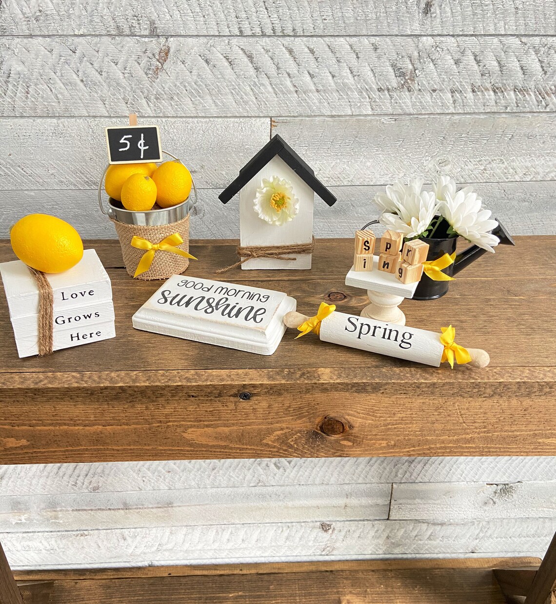 Spring Tiered Tray Decor Tiered Tray Kit Farmhouse Tiered | Etsy