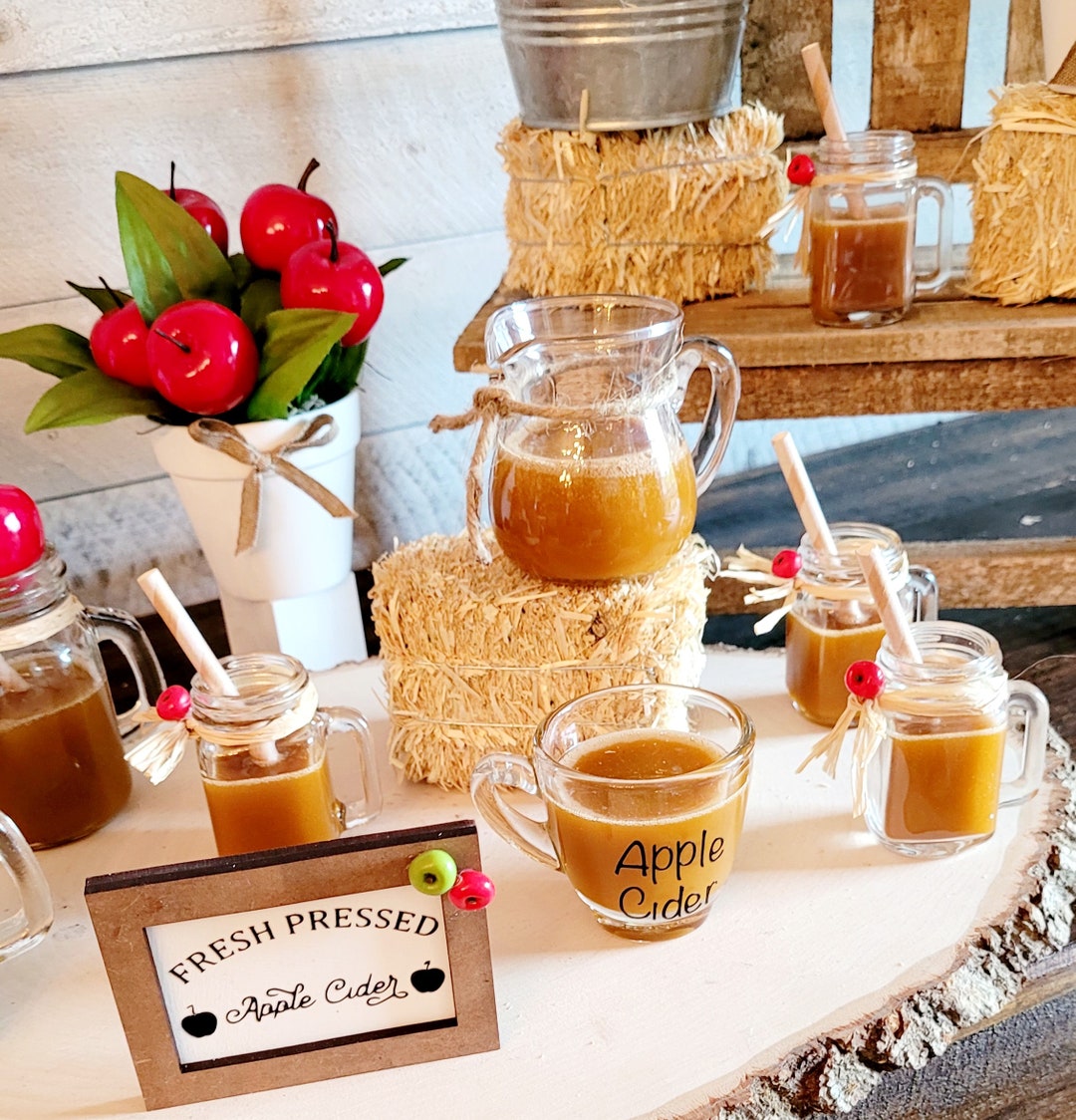 Fall Apple Cider Tier Tray Apple Cider Apple Decor Farmhouse Apple Tier ...