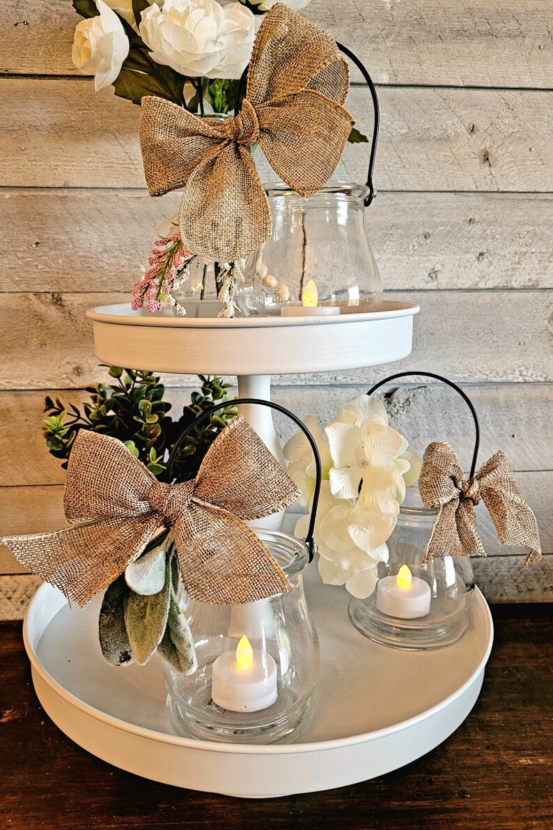 Mini Tea Light Lantern Tiered Tray Decormini Glass Lantern - Etsy