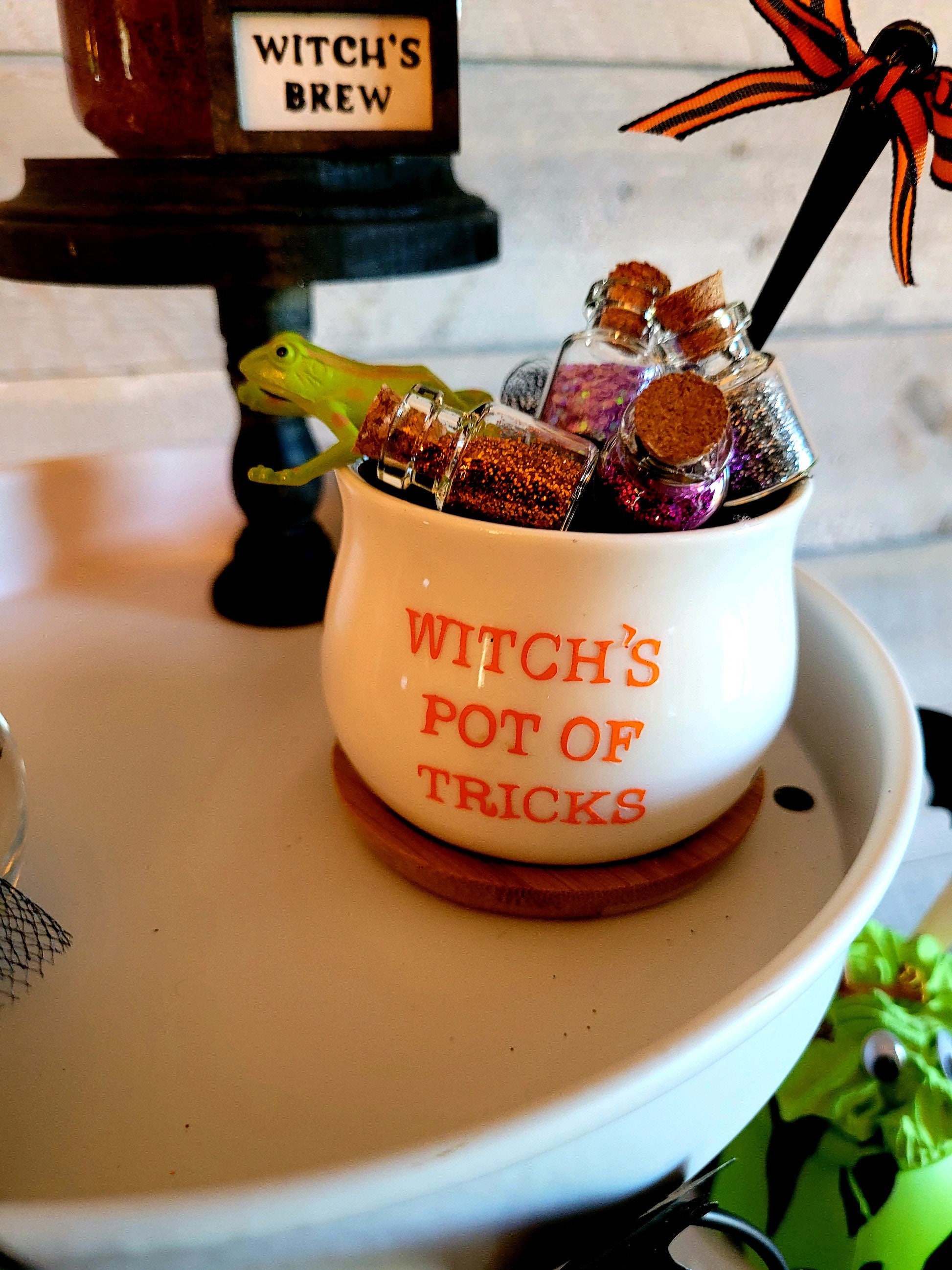 Halloween Mini Witchs Pot of Tricks Tiered Traymini Witch - Etsy