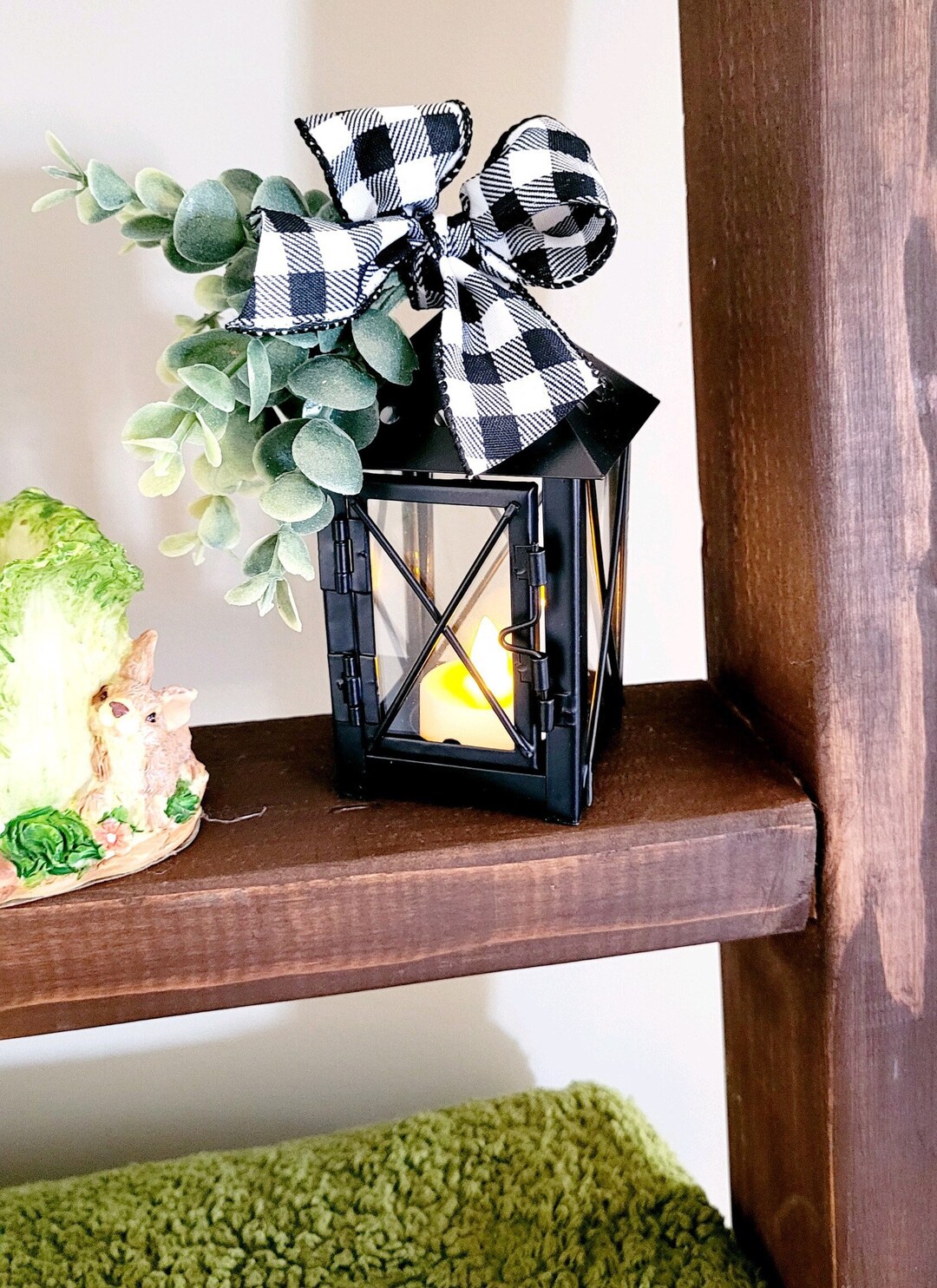 Mini Tea Light Lantern Tiered Tray Decor Mini Lantern for Tiered Tray ...