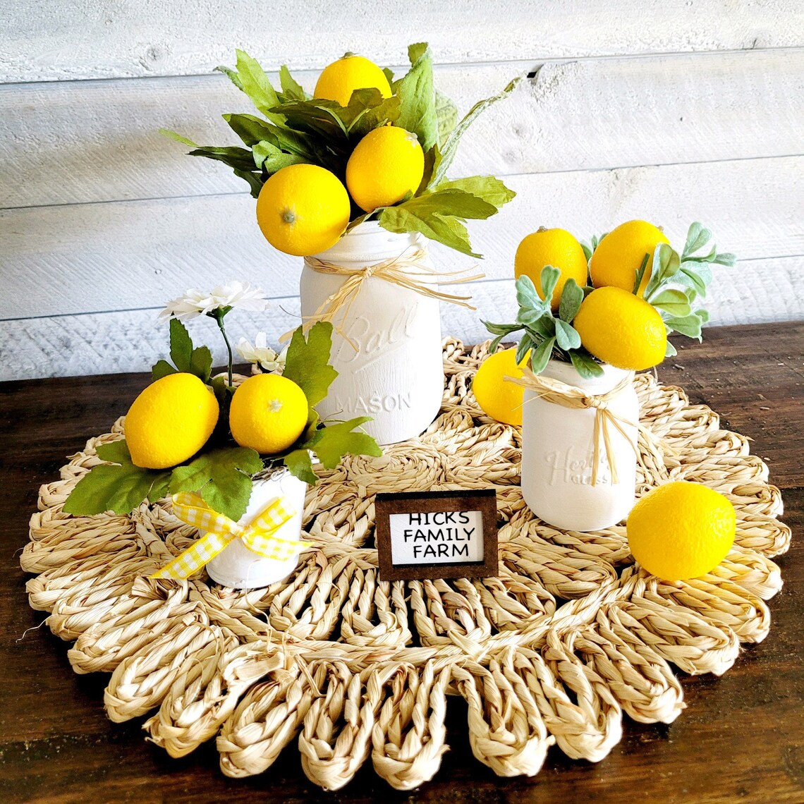 Mini Lemon Pail for Tiered Traymini Lemon for Tierfake - Etsy