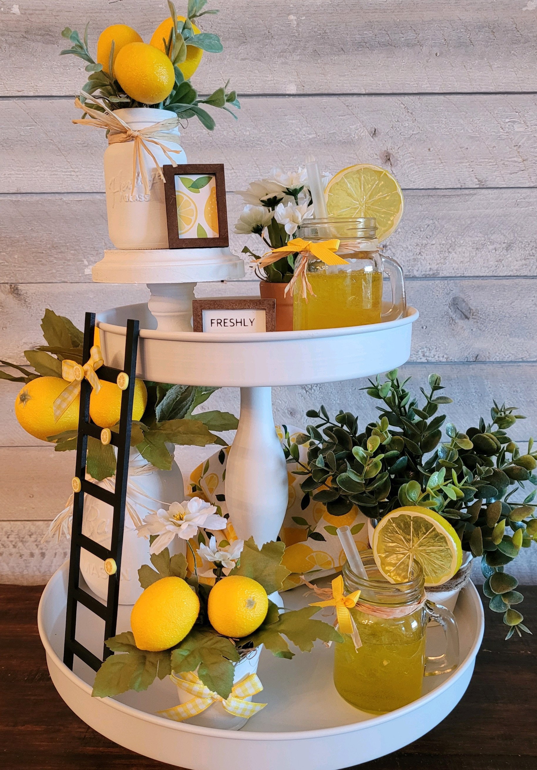 Mini Lemonade Tiered Tray Decorfake Lemonade for Tier - Etsy
