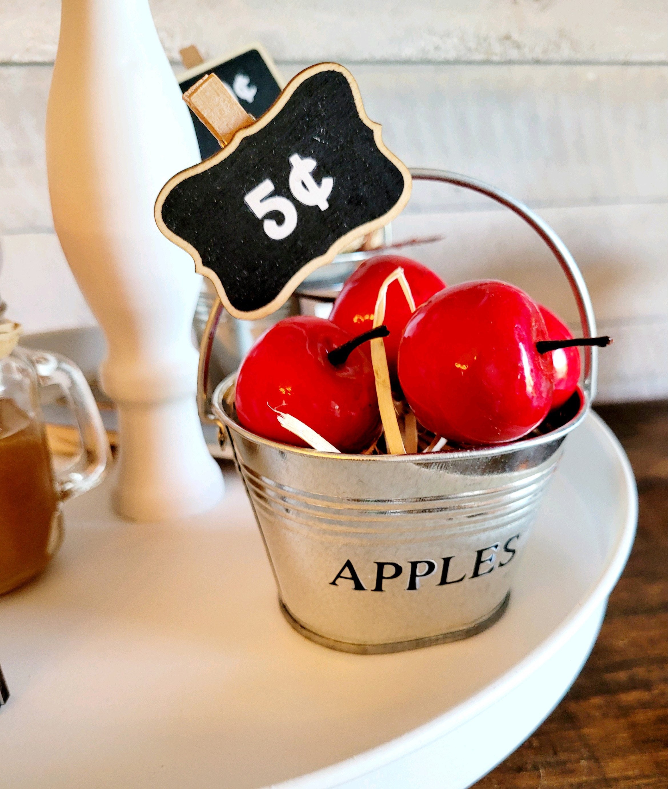 Mini Apple Basket for Tiered Traymini Apples for Tierfake Fruitfall ...