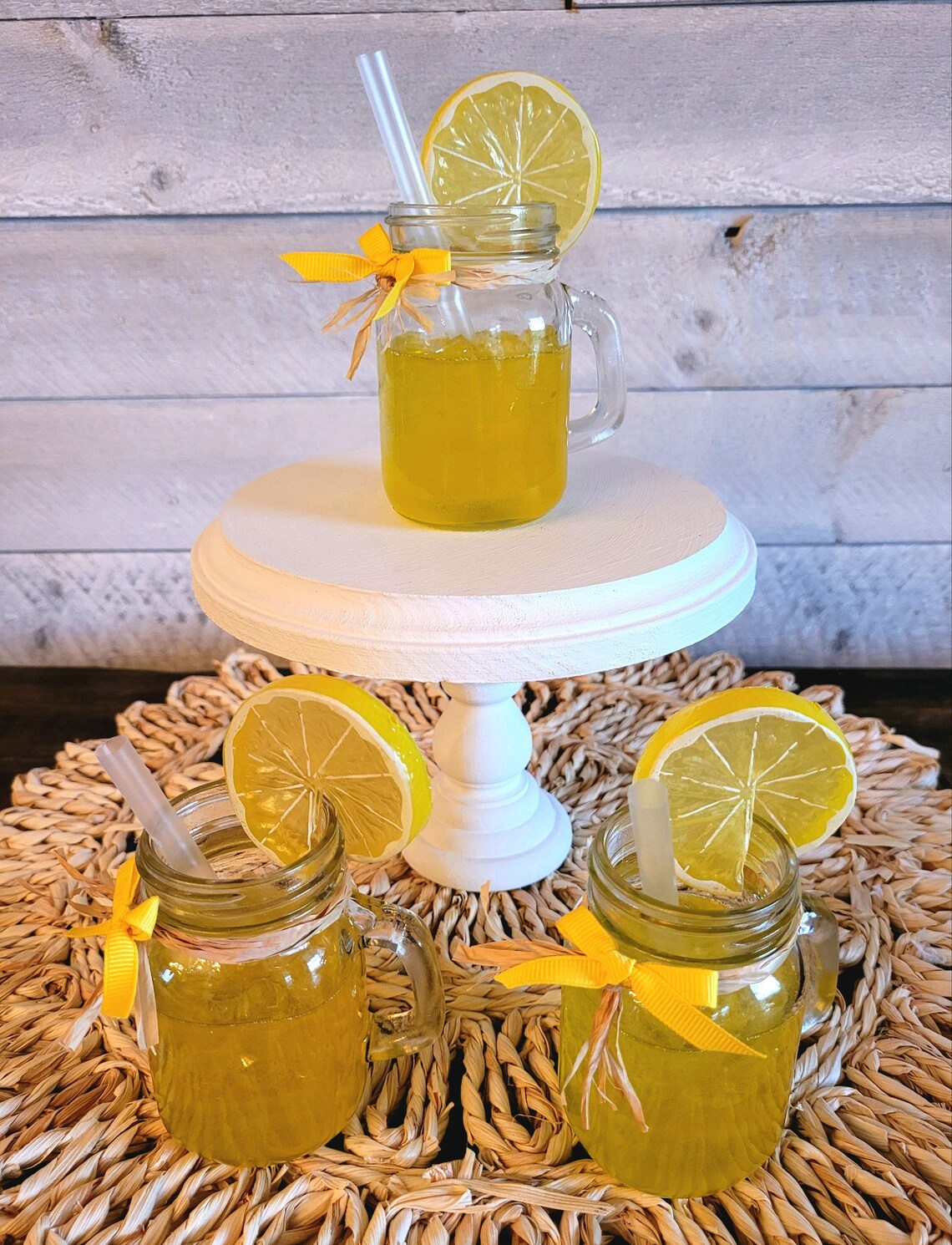 Mini Lemonade Tiered Tray Decorfake Lemonade for Tier - Etsy