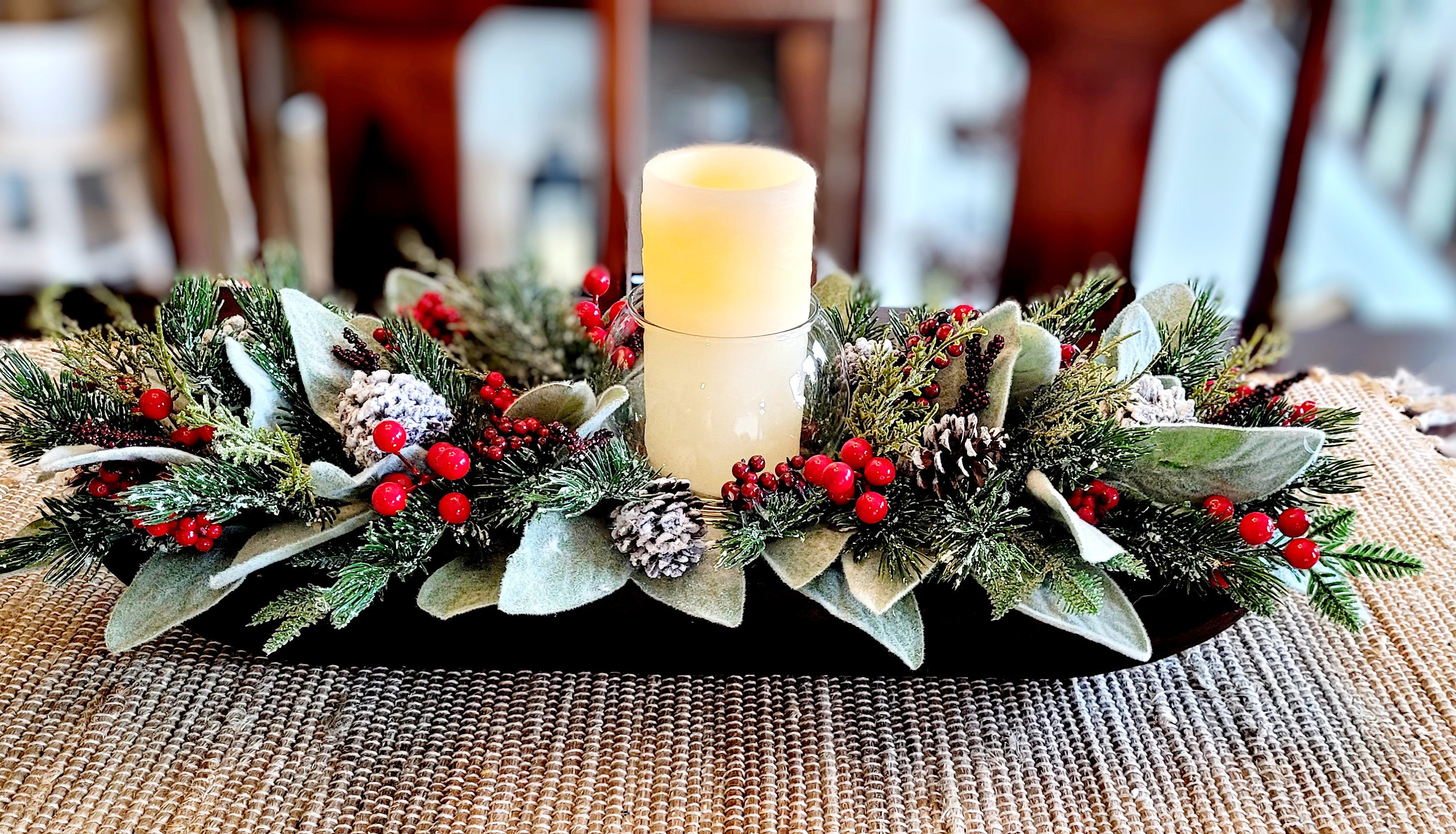 Christmas Centerpiece Dining Table Centerpiece Gift Centerpiece Hand ...