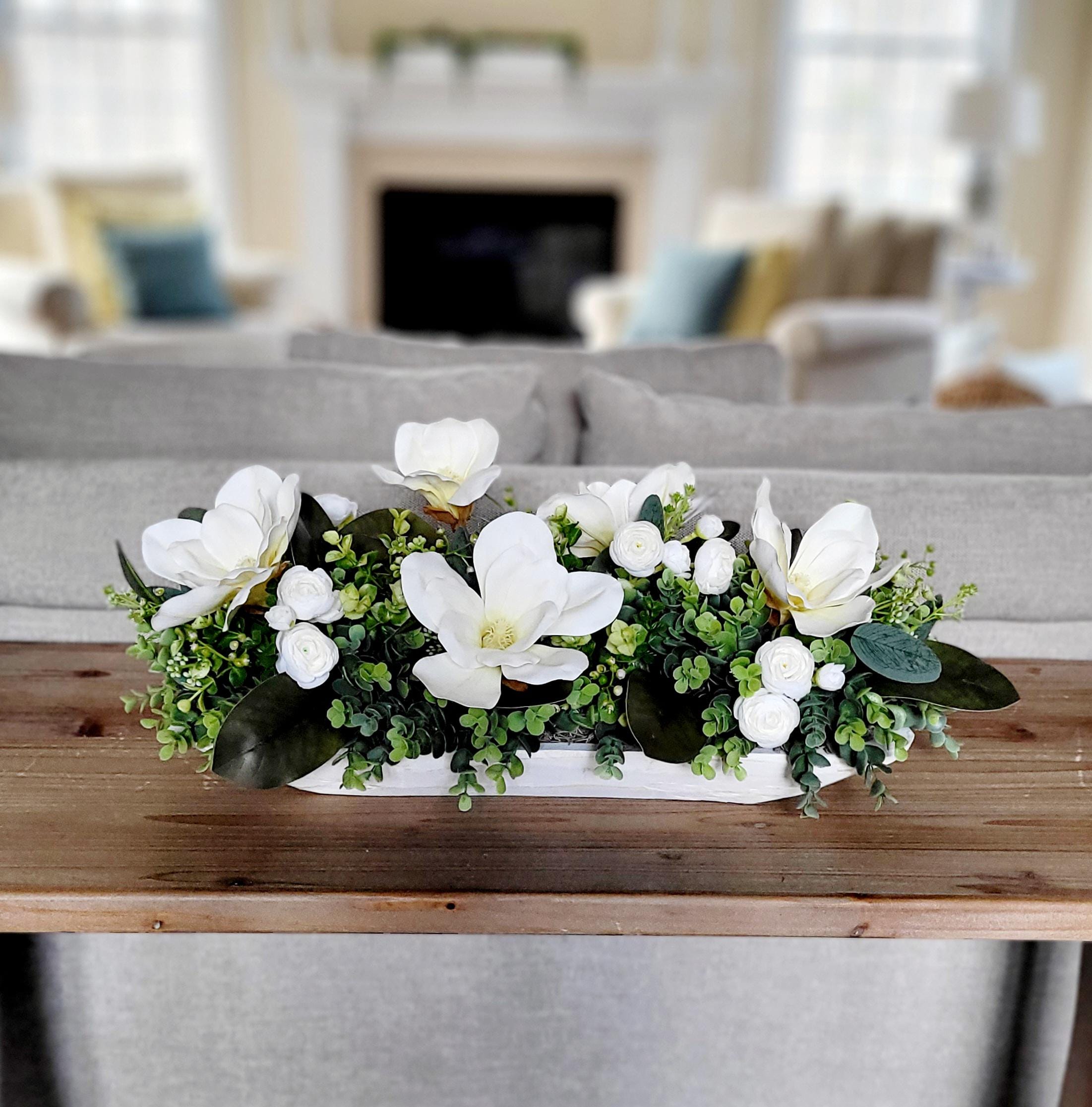 Dining Table Magnolia Arrangement Farmhouse Arrangement Dining Table ...