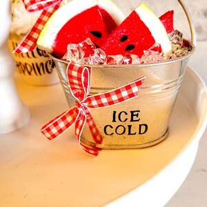 Watermelon Tier Tray Decor Watermelon Ice Bucket Fake Watermelon Summer ...