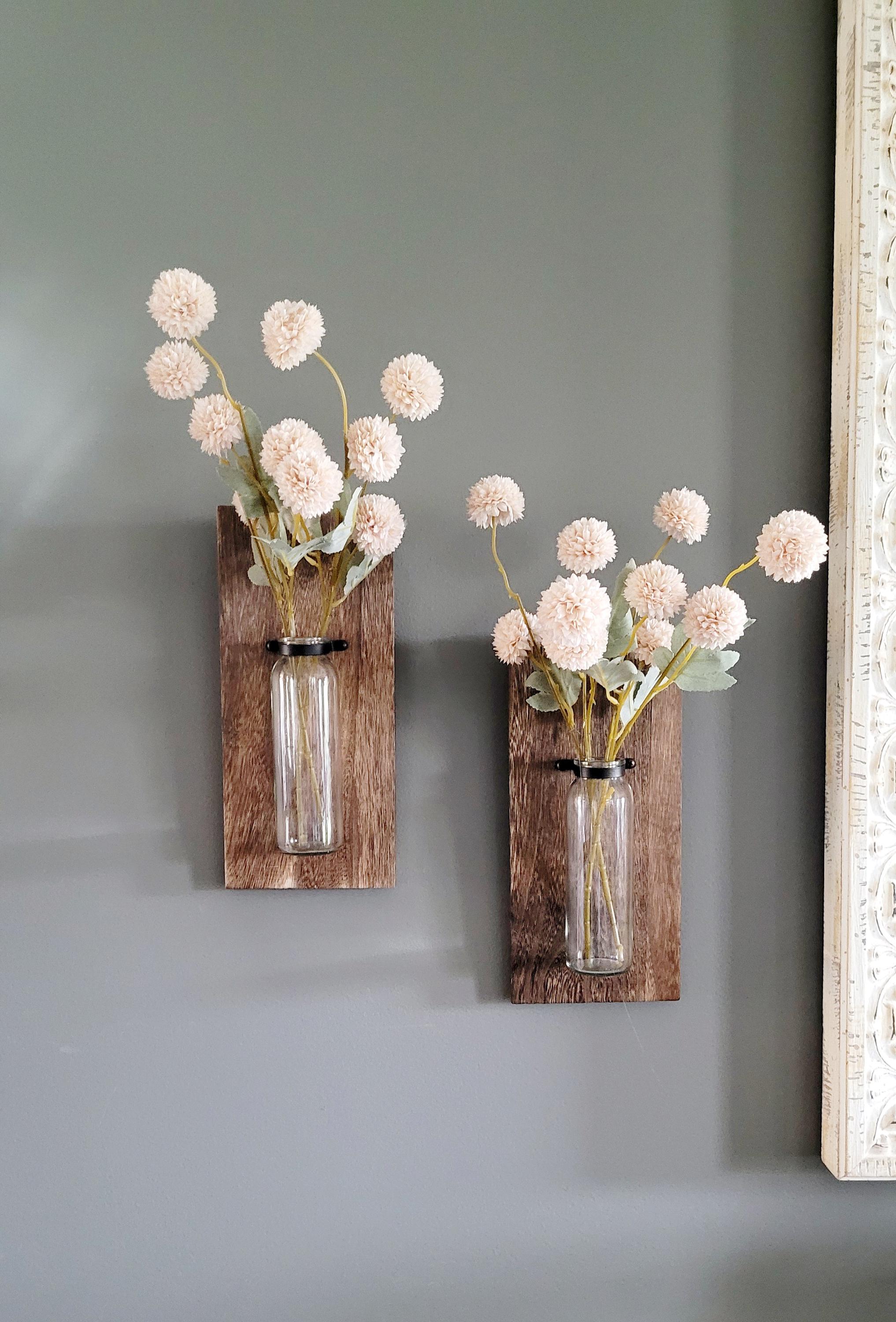 Sconce Wall Decor Farmhouse Wall Decor Rustic Candle Holder Minimalist ...