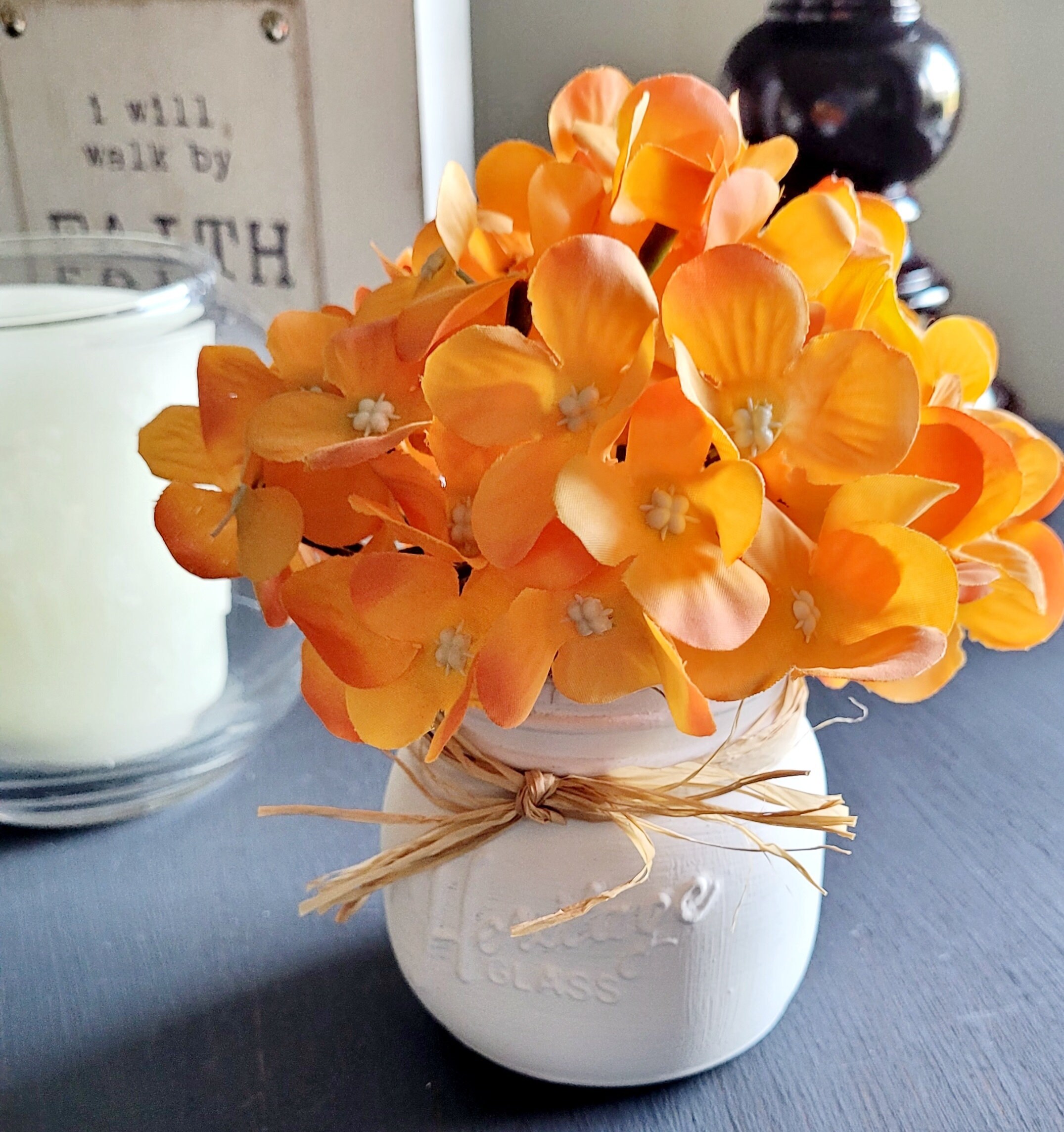 Fall Floral Arrangement Small Floral Fall Flower Fall Tier Tray Decor ...