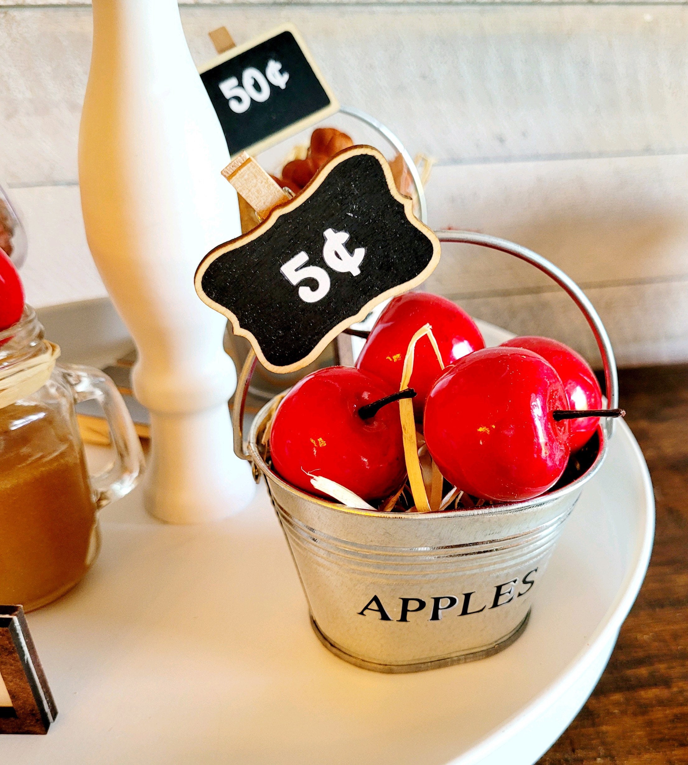 Mini Apple Basket for Tiered Traymini Apples for Tierfake Fruitfall ...