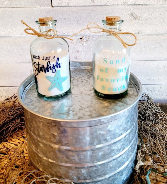 Mini Ocean Sand Bottle Tiered Tray Decormini Sand Jar for | Etsy