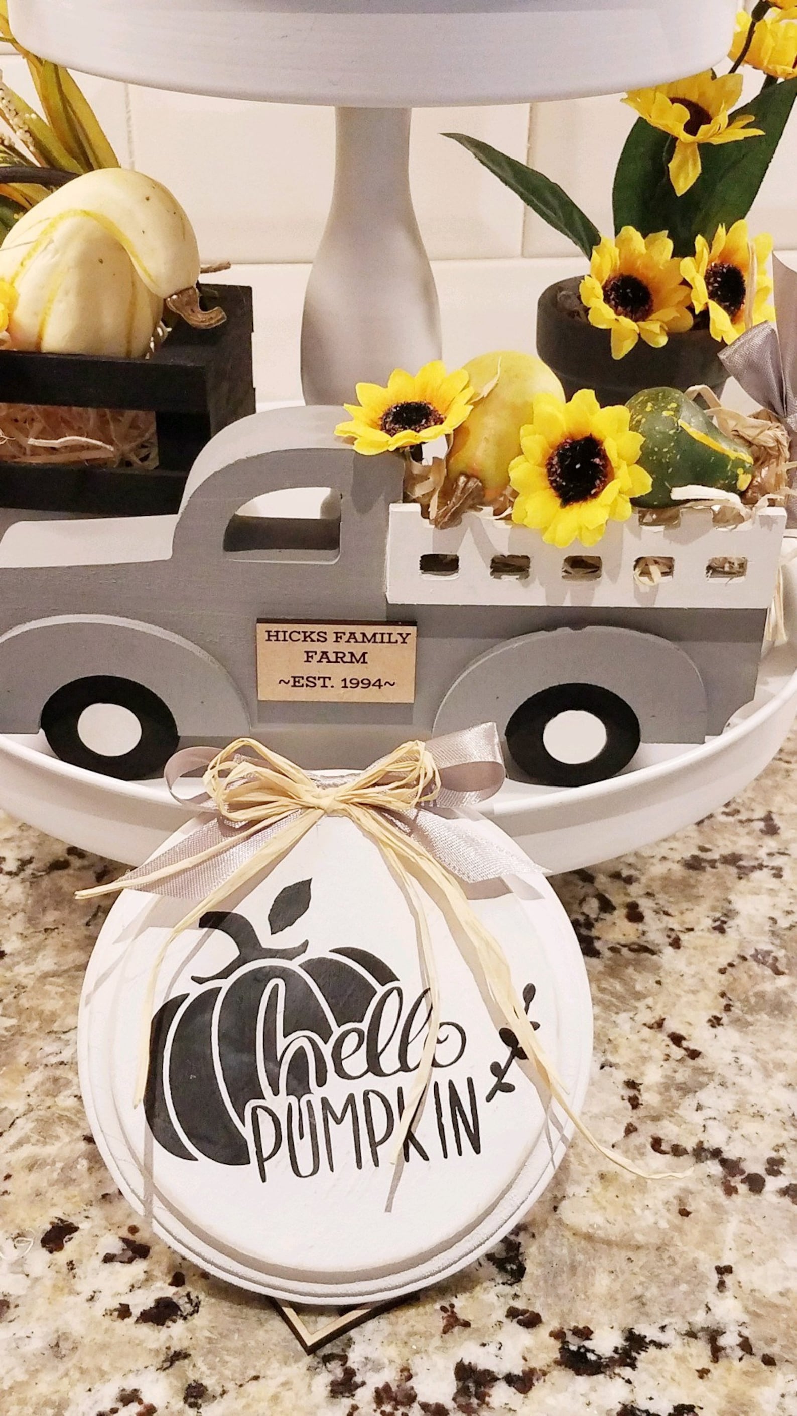 Fall Tiered Tray Decor Happy Fall Yall Tiered Tray Kit | Etsy