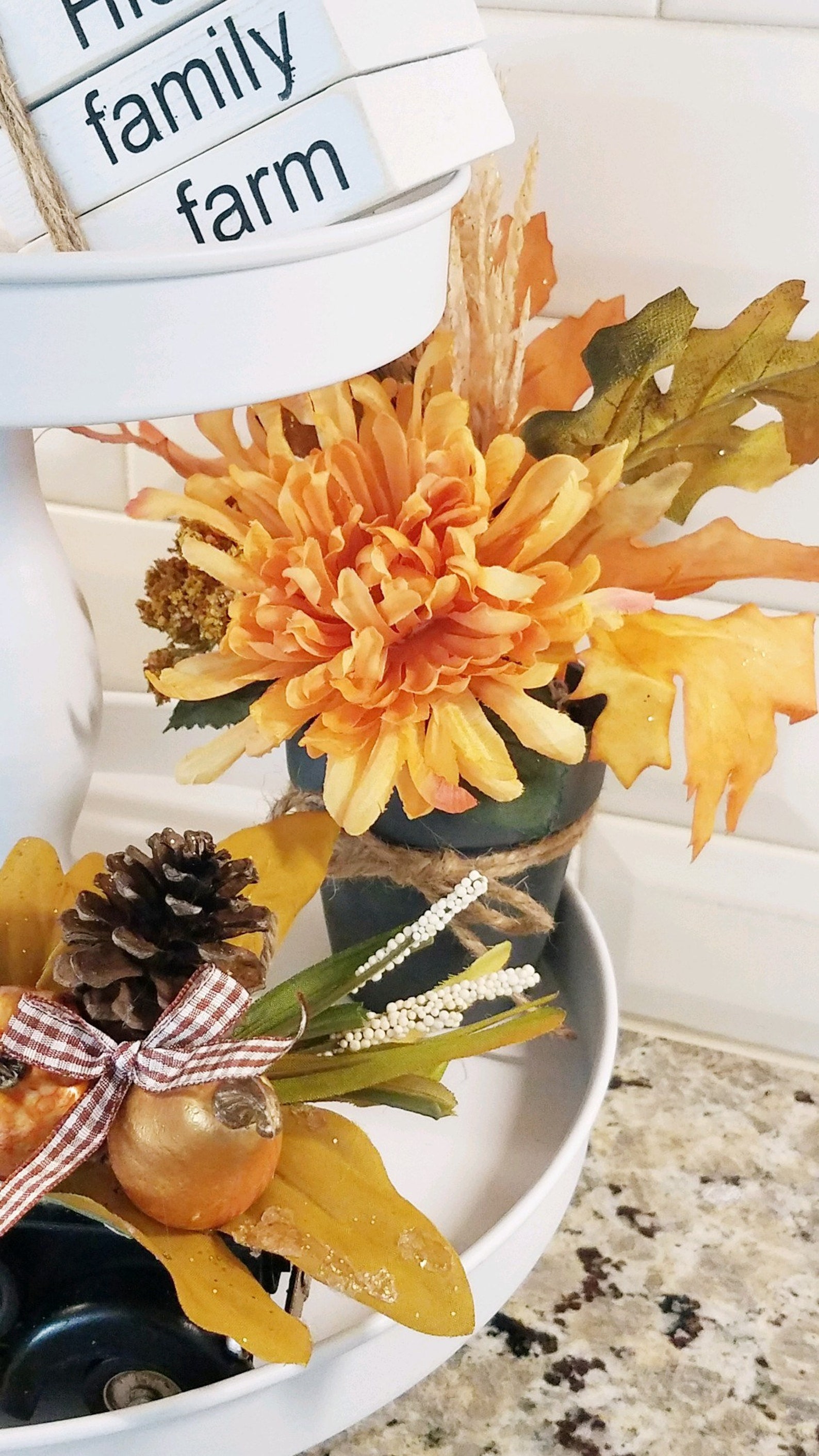 Fall Tiered Tray Decor 10 Piece Fall Harvest Tiered Tray Kit - Etsy