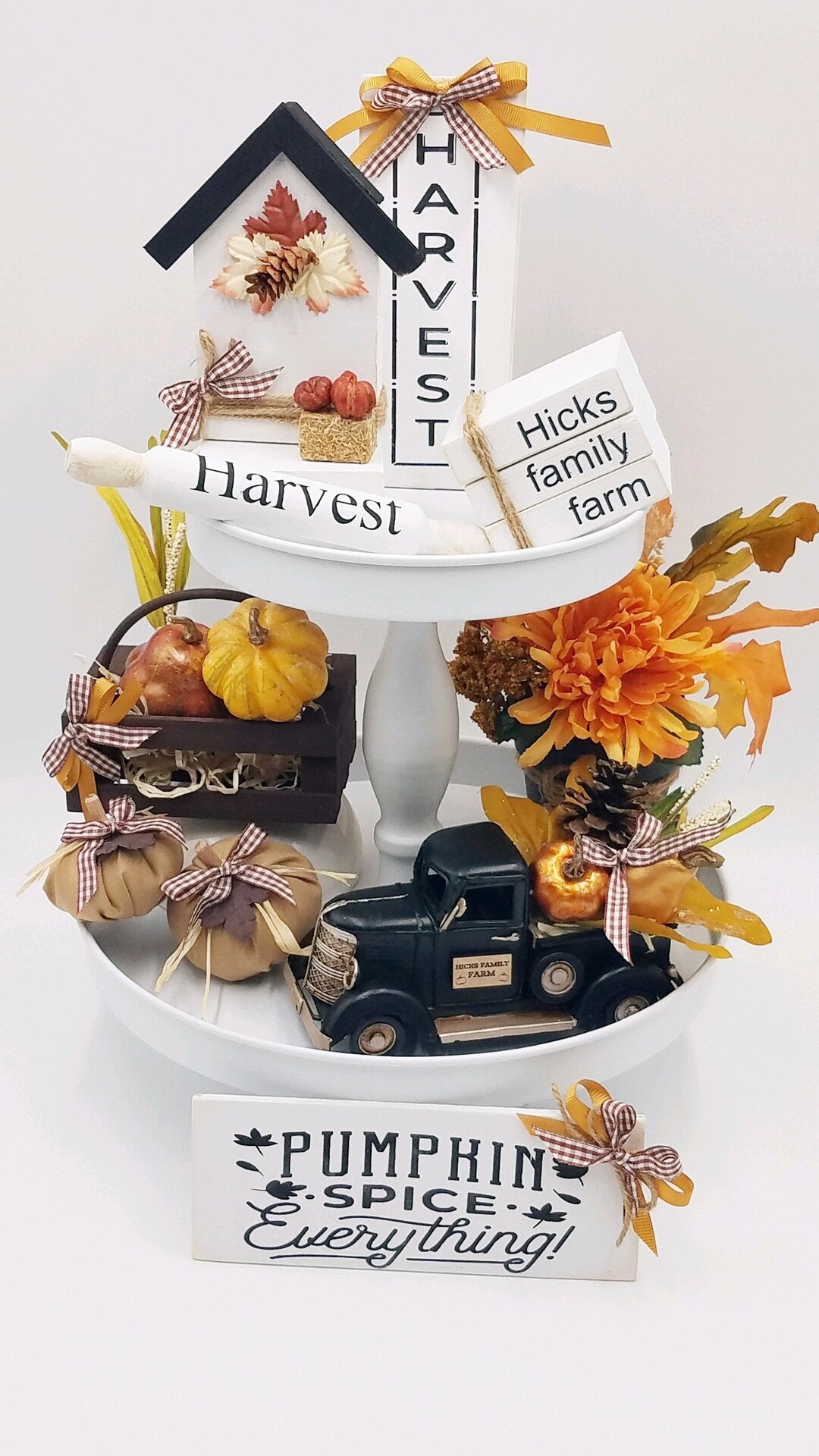 Fall Tiered Tray Decor Fall Harvest Tiered Tray Kit Farmhouse Tiered ...