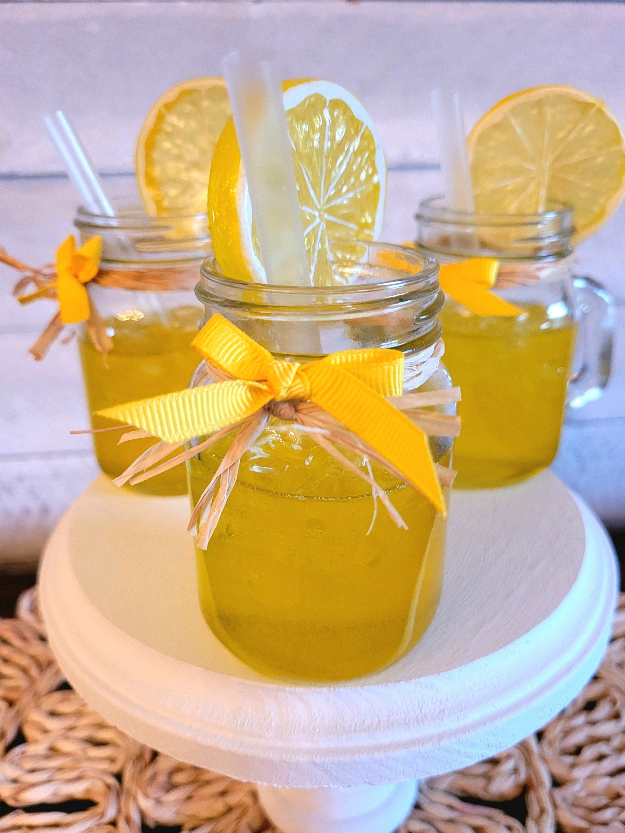 Mini Lemonade Tiered Tray Decorfake Lemonade for Tier - Etsy