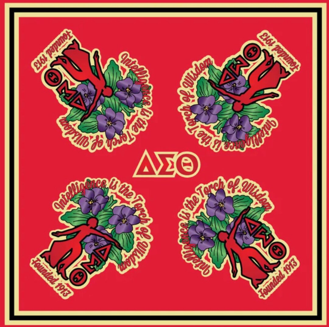 Delta Sigma Theta Silk Scarf - Etsy