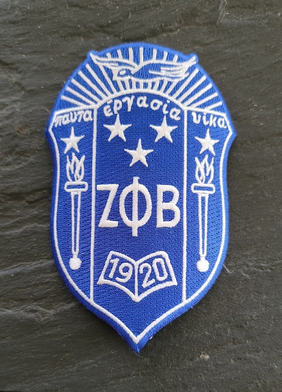 Zeta Phi Beta Crest 5 Heat Seal or Embroidery/sewing | Etsy