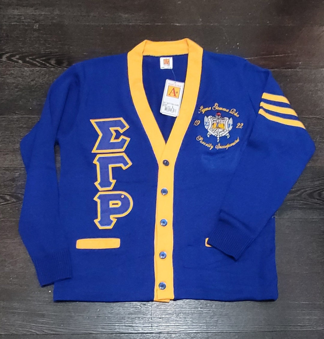 Pre-order Sigma Gamma Rho Varsity Stripe Cardigan Pre-order Ships 11/ ...