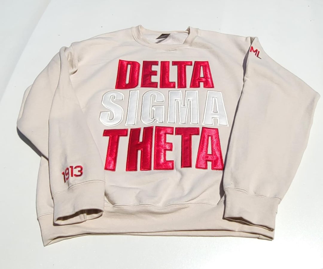 Sand Delta Sigma Theta Crewneck Ships - Etsy